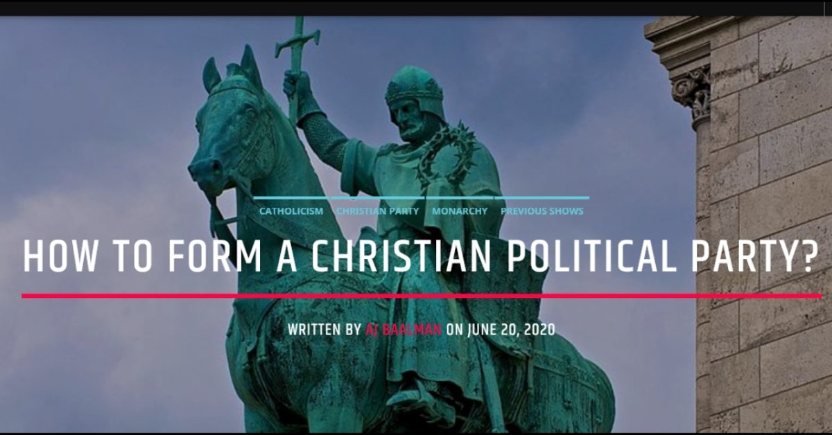 How To Form A Christian Political Party? – OMC Radio TV