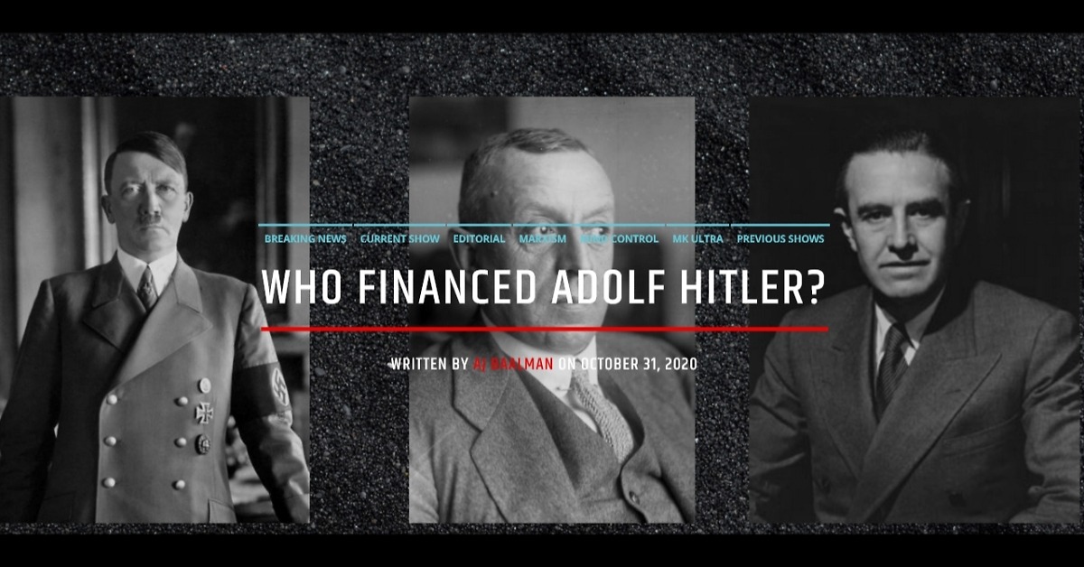Who Financed Adolf Hitler? – OMC Radio TV