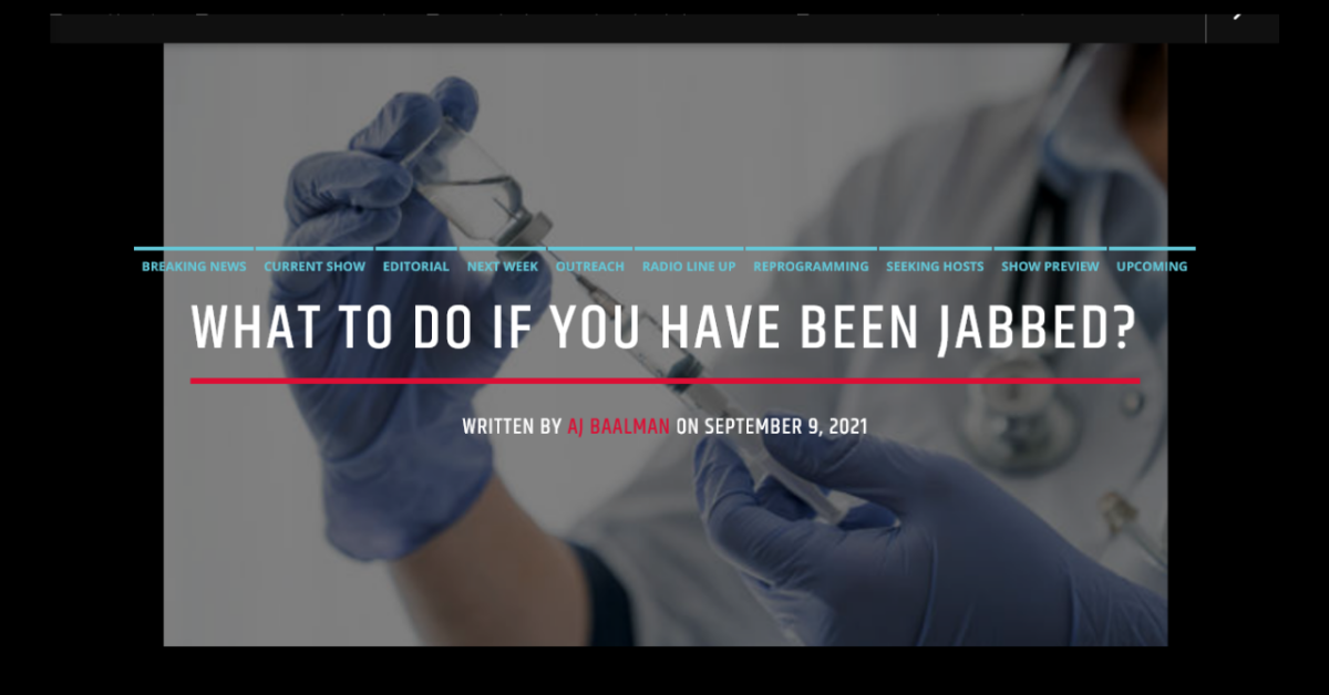 What To Do If You Have Been Jabbed? – OMC Radio TV