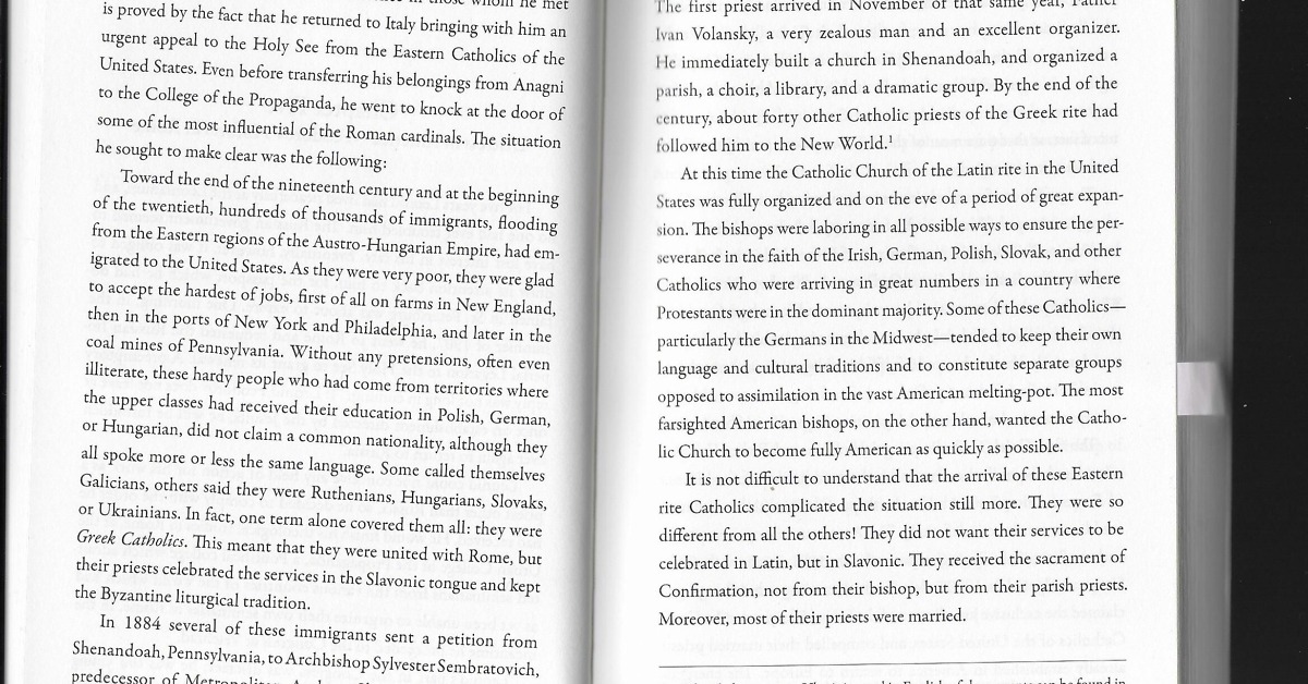 The Untold Story Of The First Eastern Rite Catholics In America – OMC ...