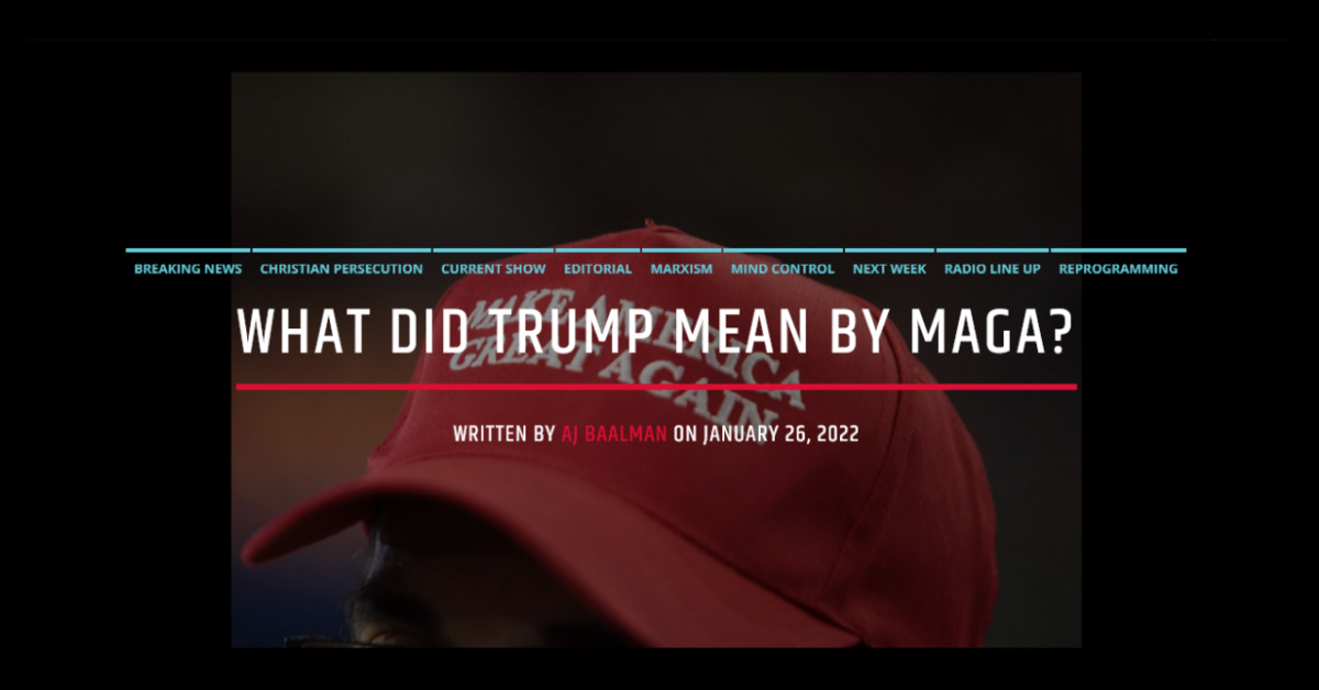 What Did Trump Mean By MAGA? – OMC Radio TV