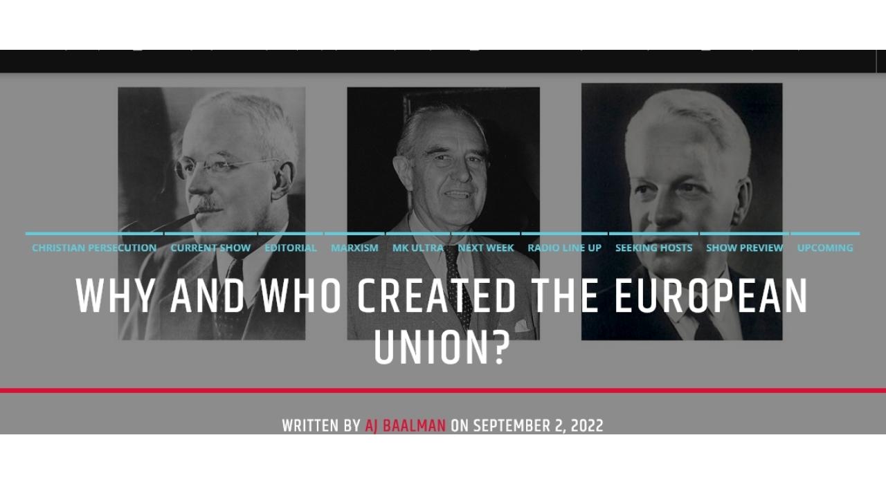 Why and Who Created The European Union? – OMC Radio TV