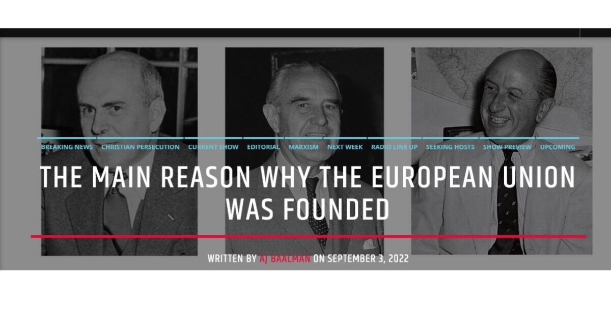 The Main Reason Why The European Union Was Founded – OMC Radio TV