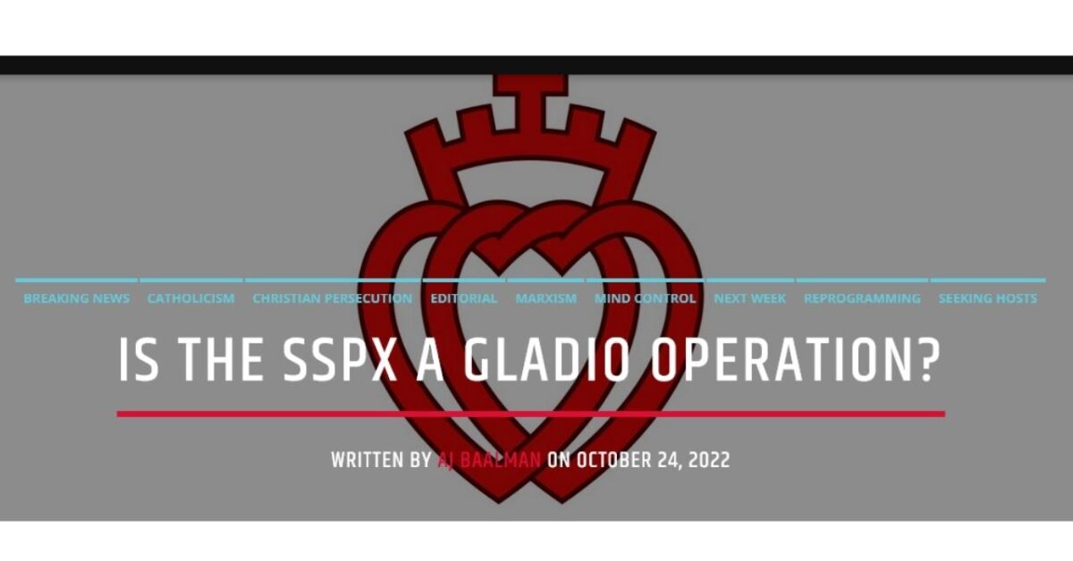 Is The SSPX A Gladio Operation? – OMC Radio TV