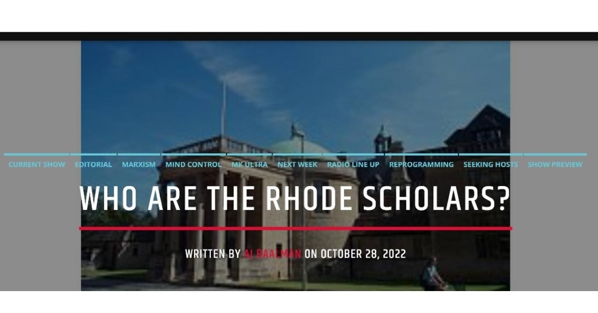 Who Are The Rhode Scholars? – OMC Radio TV