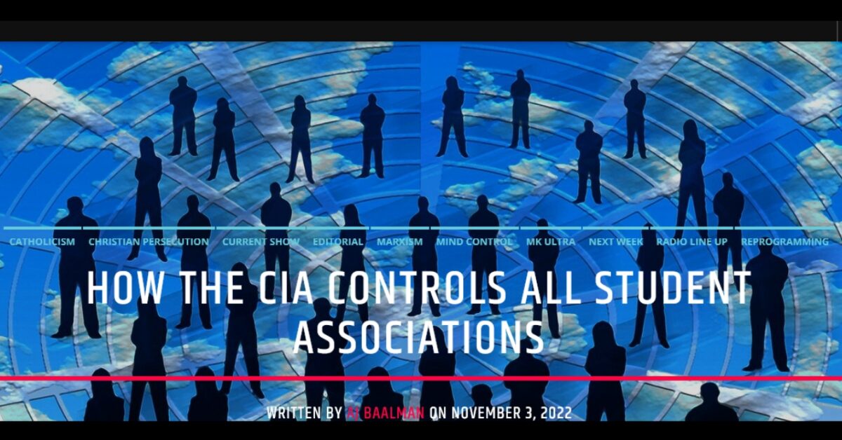 How The CIA Controls All Student Associations – OMC Radio TV