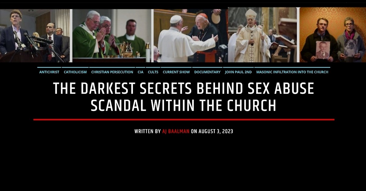 The Darkest Secrets Behind Sex Abuse Scandal Within The Church – OMC ...