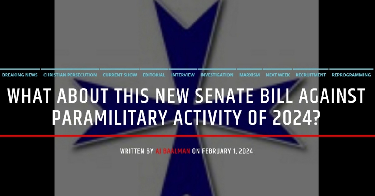 What About This New Senate Bill Against Paramilitary Activity Of 2024 ...